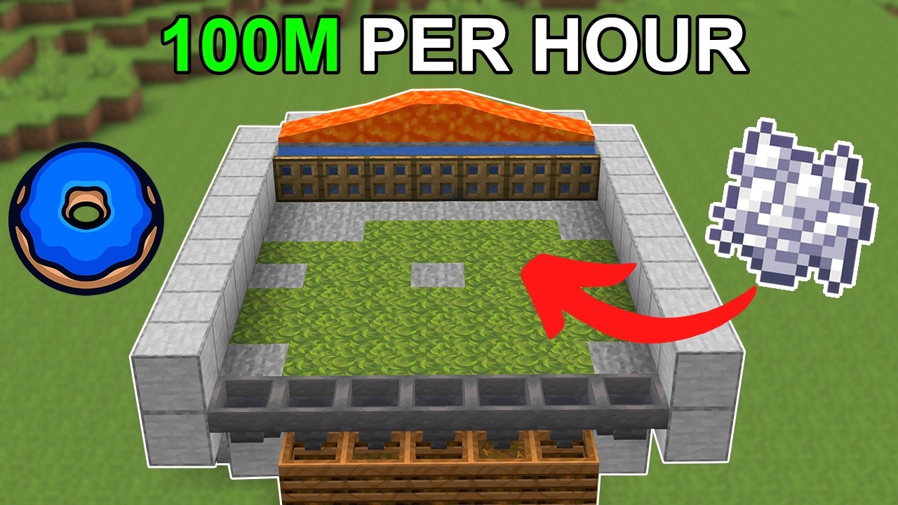 Fast & Efficient Bonemeal Farm | Donut SMP - YouTube