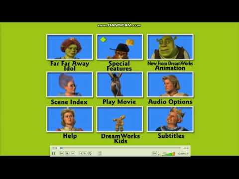 Shrek 2 DVD Menu Walkthrough