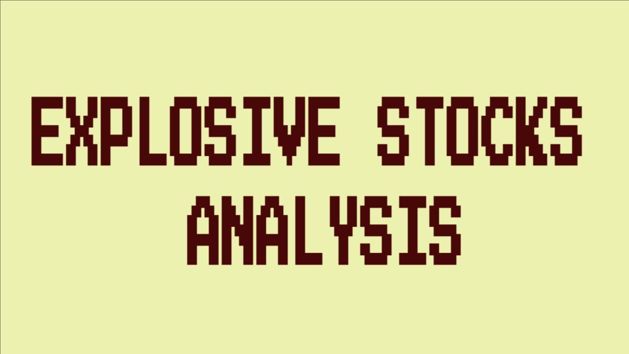 EXPLOSIVE STOCKS ANALYSIS... - YouTube