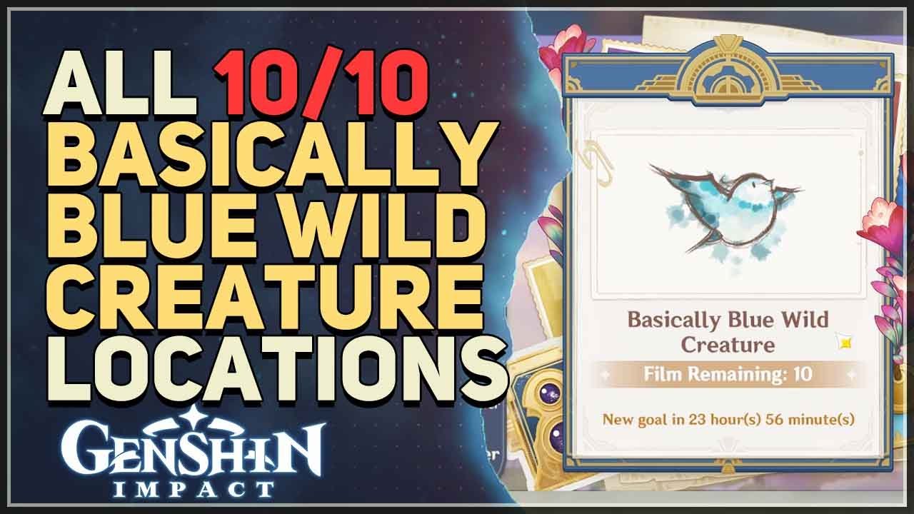Basically Blue Wild Creature Genshin Impact Location - YouTube