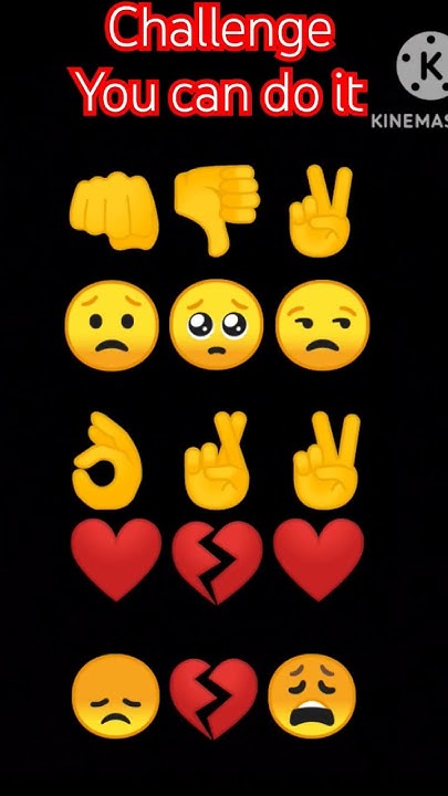 hand emoji challenge you can do it finger challenge - YouTube