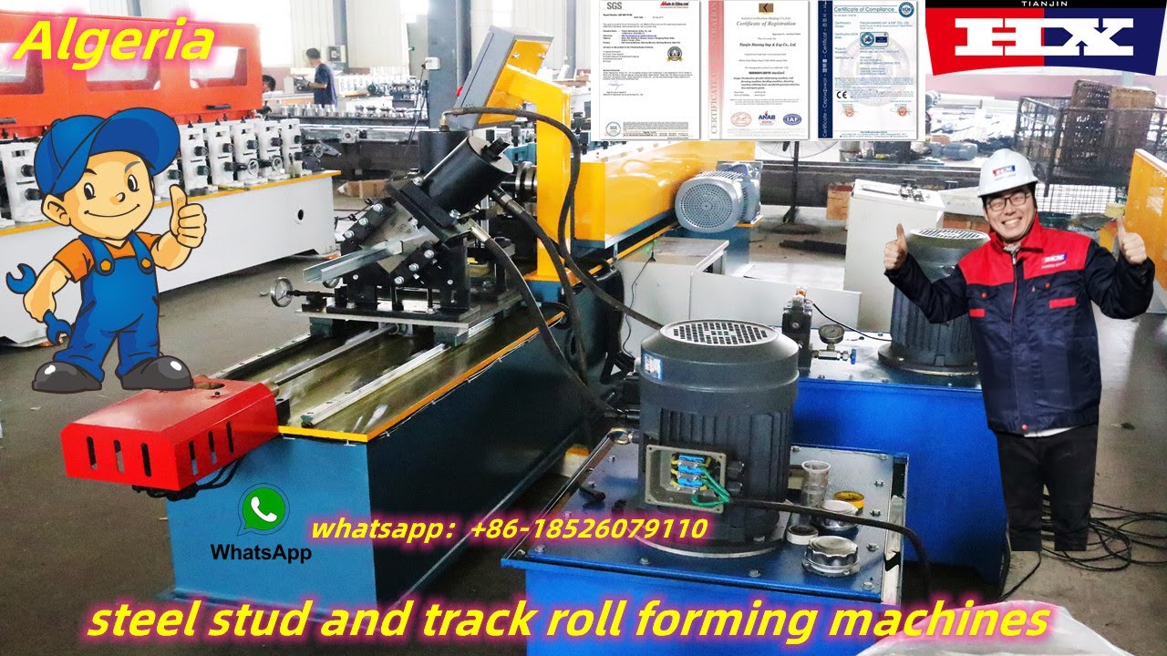 metal drywall stud and track roll forming machine stud track furring ...