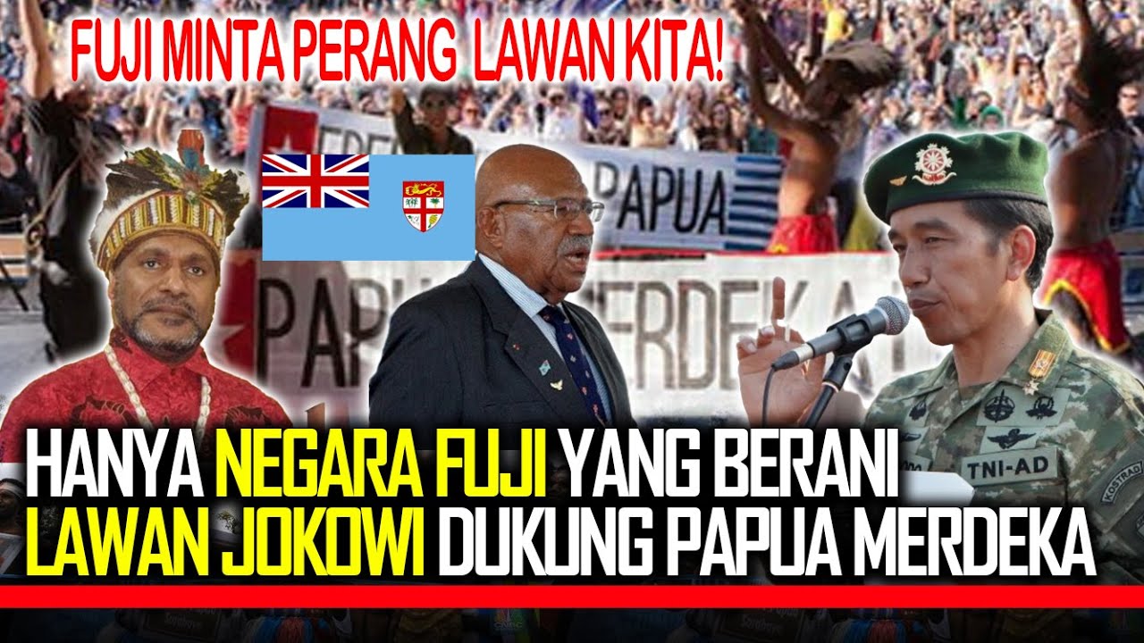 TANTANG PERANG INDONESIA! FIJI TIBA TIBA DUKUNG PAPUA MERDEKA! RI MURKA ...
