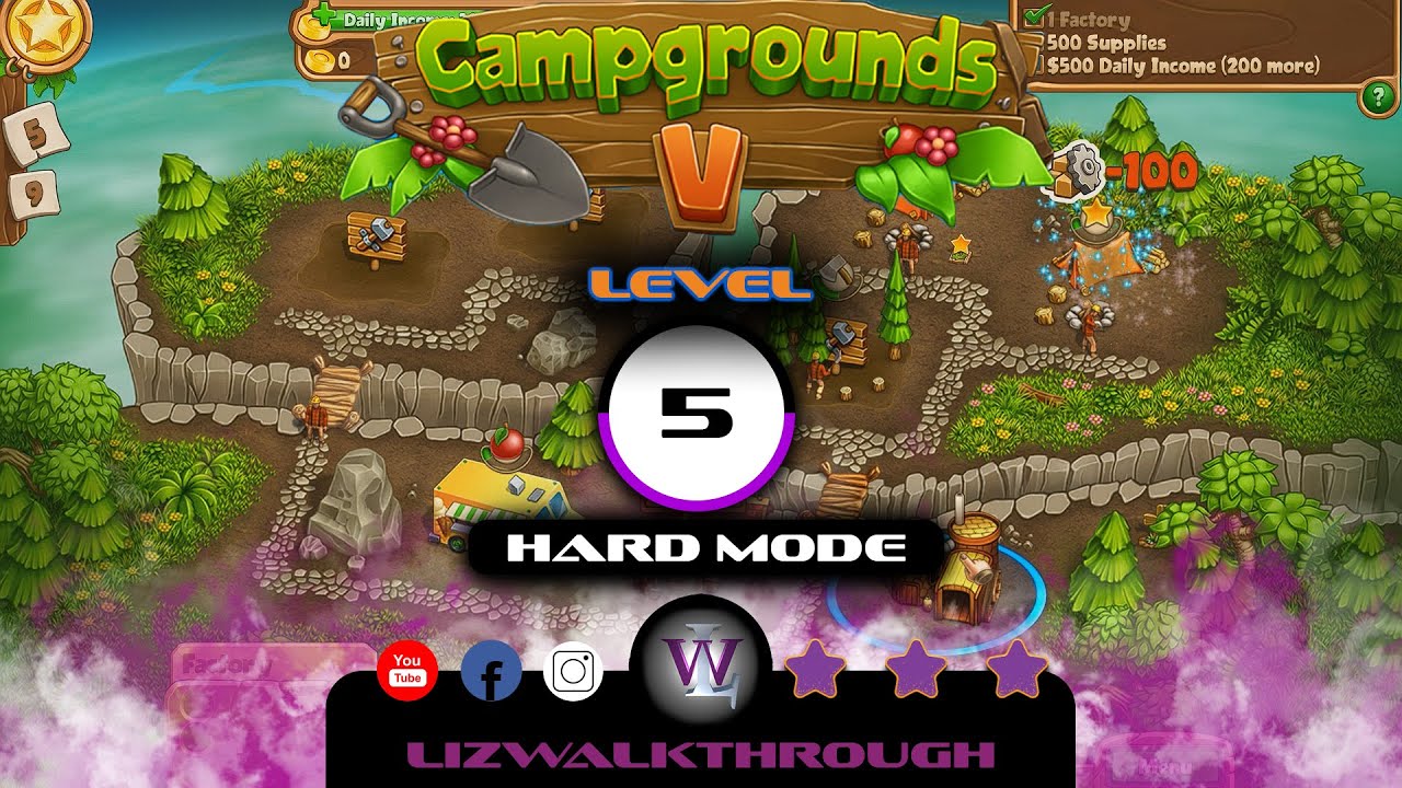 Campgrounds 5 - Level 5 Walkthrough - YouTube