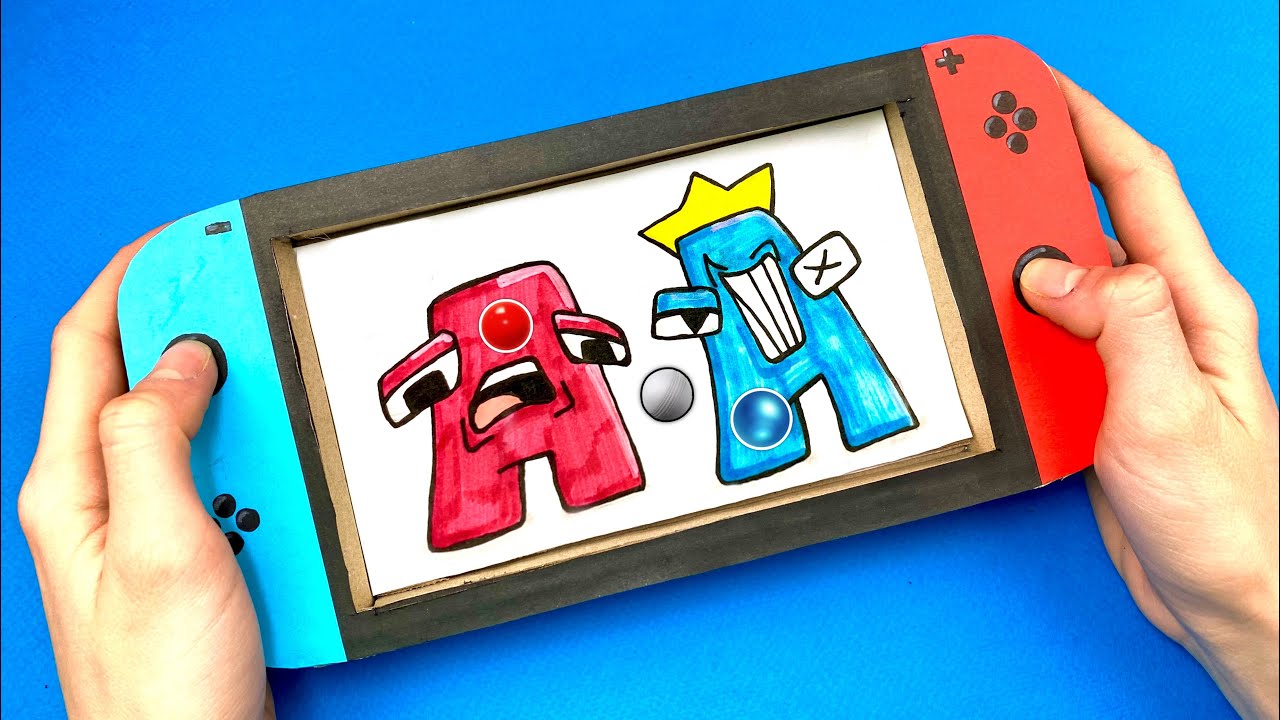 How To Draw Letters A from Alphabet Lore in Rainbow Friends style from ...