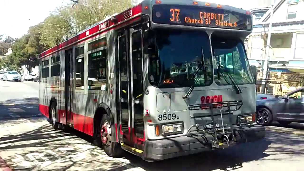 SF Muni 2007 Orion VII #8509 on Route 37 - YouTube