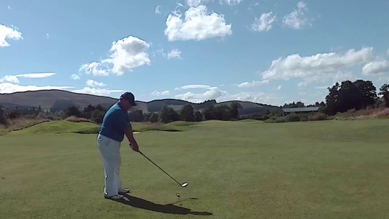 18th Hole 2nd Shot Cardrona Golf Course Peebles Scotland - YouTube