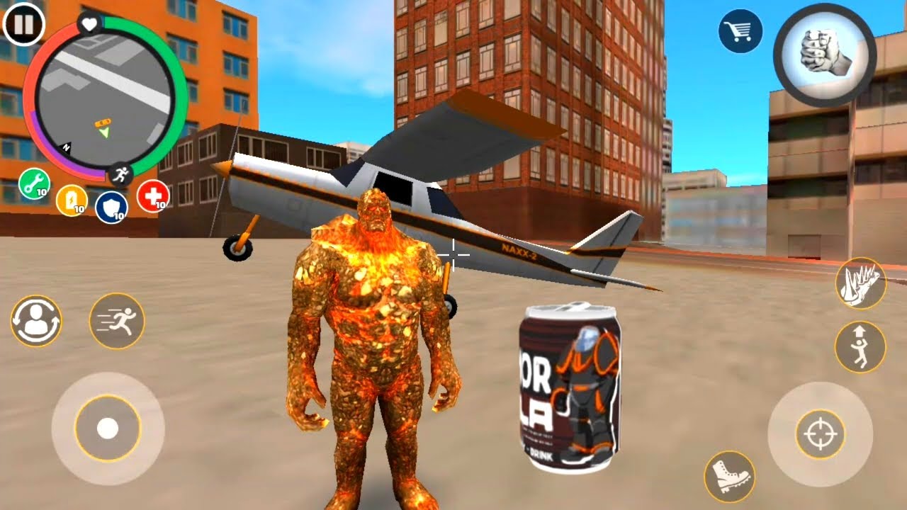 Rope Hero Vice Town | Mutant Airplane Drive Big Fight In Vice Town ...