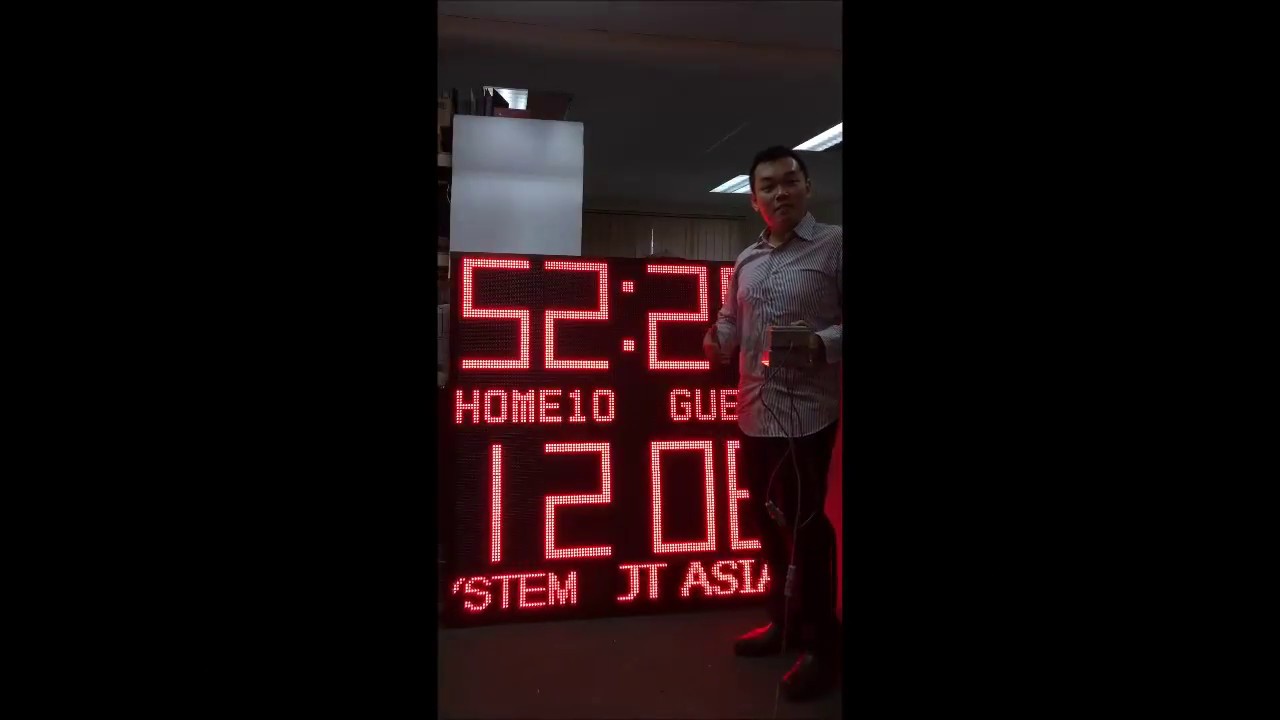 Large LED Sports Scoreboard | Team Score & Timer Display - YouTube