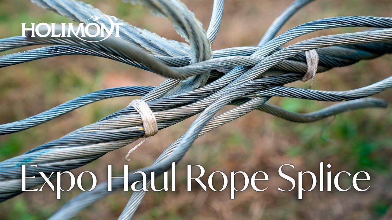 Behind the Scenes: Splicing the Haul Rope on Expo Lift - YouTube