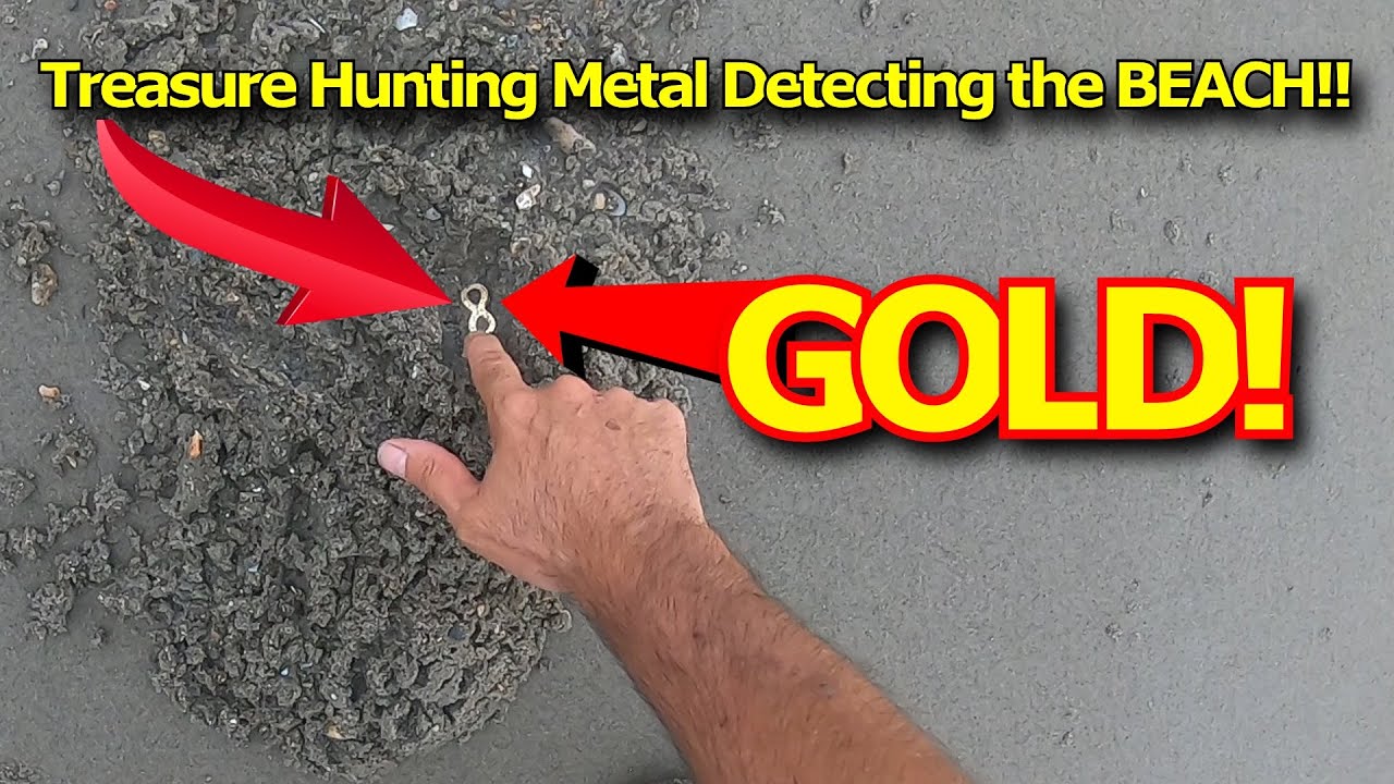 Treasure Hunting Metal Detecting the Beach - YouTube