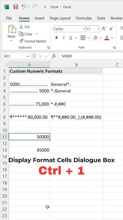Unlock the Power of Custom Numeric Formatting in Excel II #exceledhub #exceltutorialinhindi ...