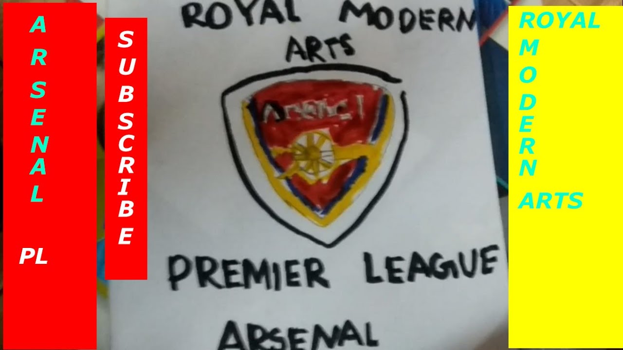 HOW TO DRAW ARSENAL LOGO IN EASY WAY - YouTube