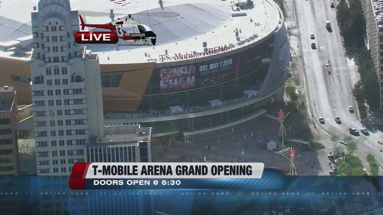 Tmobile arena grand opening - YouTube