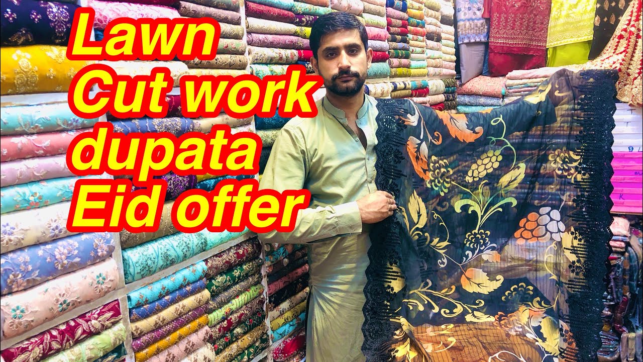 Luxury Lawn | cutwork dupata | stylish print - YouTube