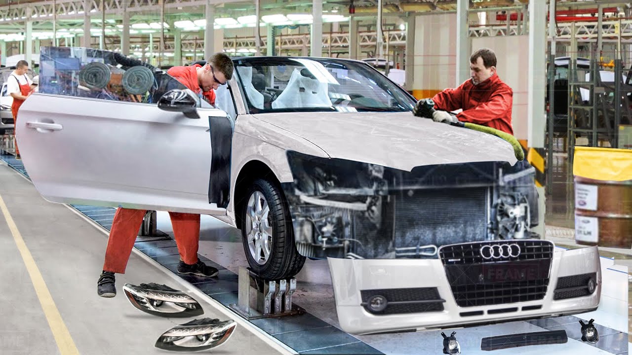 Tour of Audi Massive Recycling Factory Striping Down Millions $ Worth ...