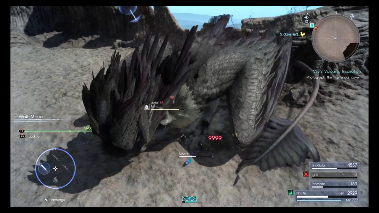 FINAL FANTASY XV Roc of Ravatogh hunt - YouTube