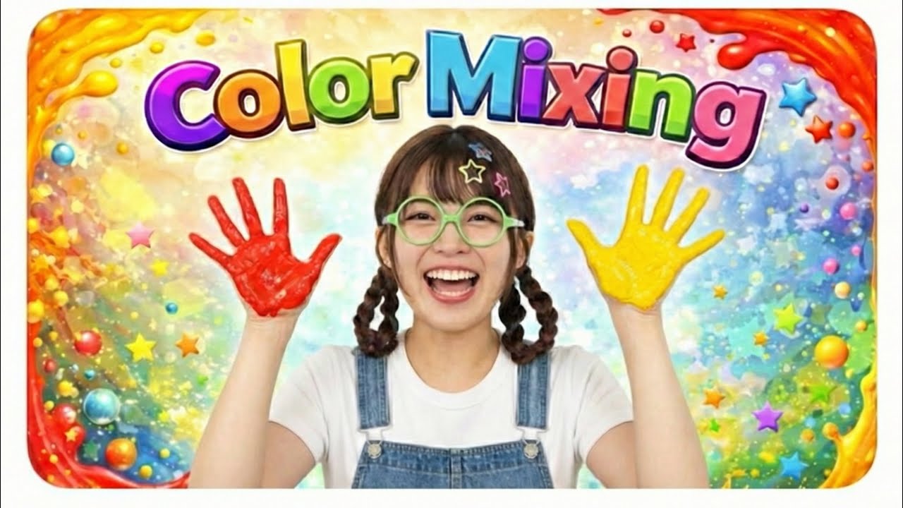 AKA! KIRO! AKA! SHIRO! AO! KIRO! | VIRAL TREND! Color Mixing I ...