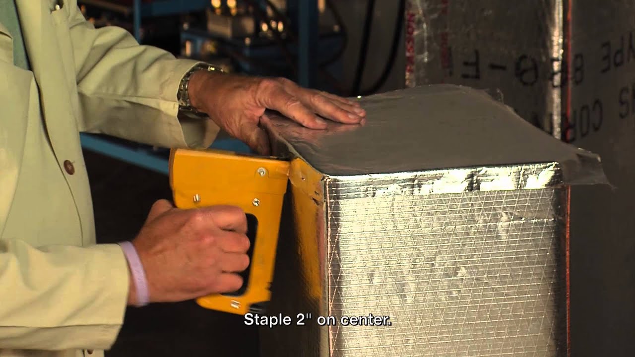 Fiber Glass Duct: End Caps with Staple Flaps (19/22) - YouTube