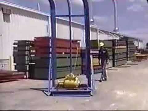 STEEL & FIBREGLASS GRATING drop test - YouTube