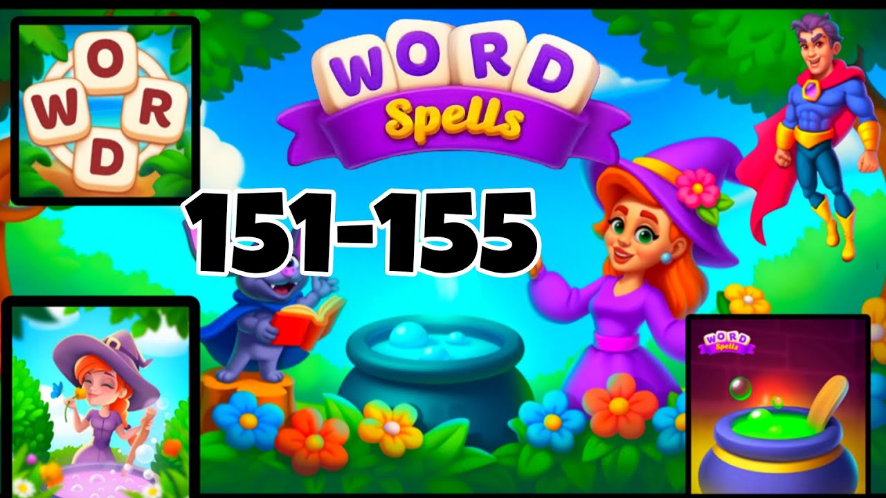 WORD SPELLS Puzzle for Adults level 151 152 153 154 155 #WordGame # ...