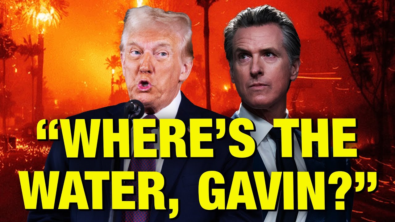 Trump’s EPIC Troll Of Gavin Newsom Over Devastating LA Fires! - YouTube