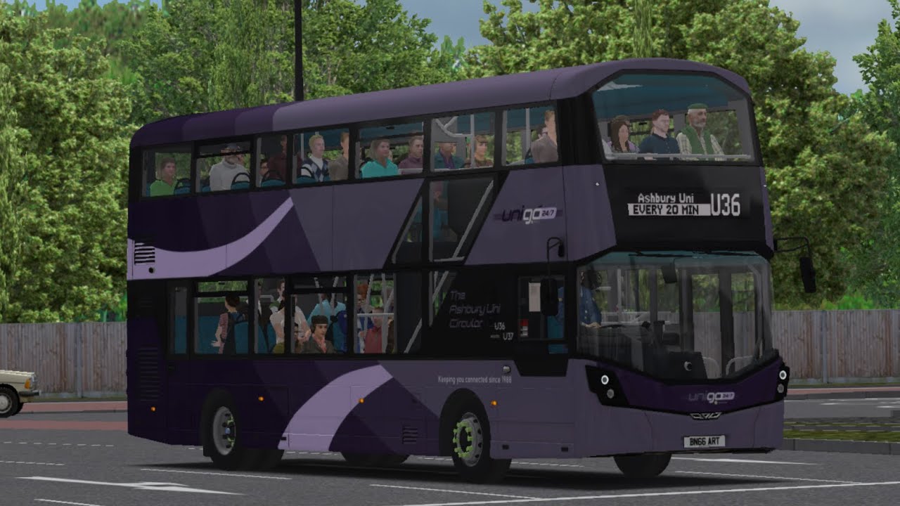 [OMSI 2] Thrashing with Wright Streetdeck HEV on U36 - YouTube