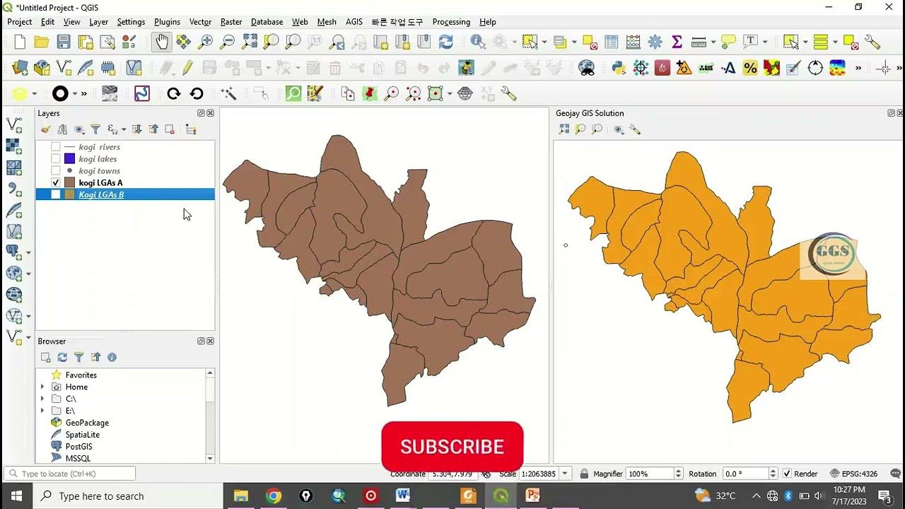 How to Split Screen View in QGIS - YouTube