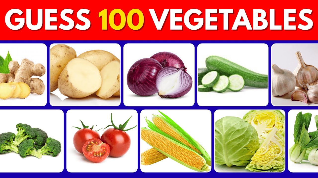 Can You Guess All 50 Vegetables? | Ultimate Vegetable Quiz Challenge ...