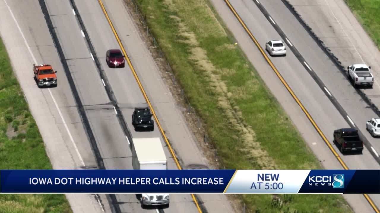 Calls to the Iowa DOT Highway Helper program increase - YouTube