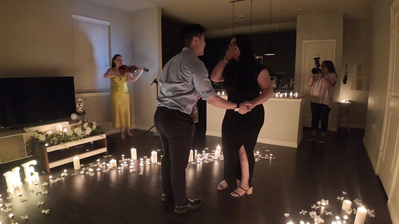 DIY At-Home Surprise Proposal Engagement Austin Texas #engagement - YouTube