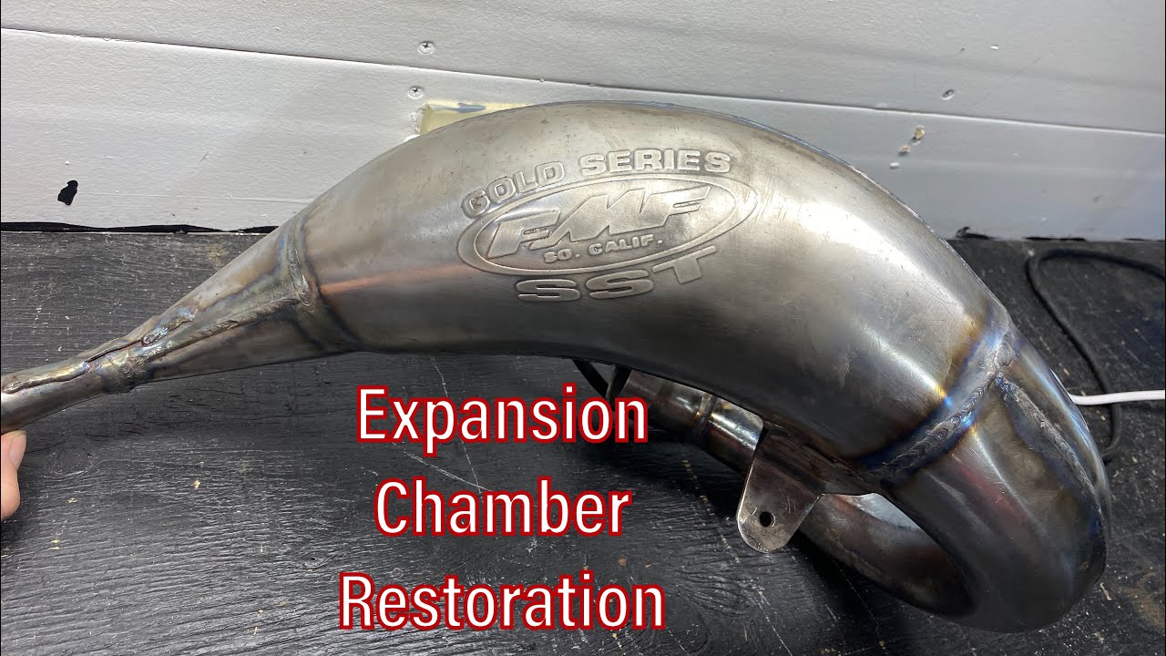 RESTORE a Two Stroke Expansion Chamber To LIKE NEW Condition! - YouTube