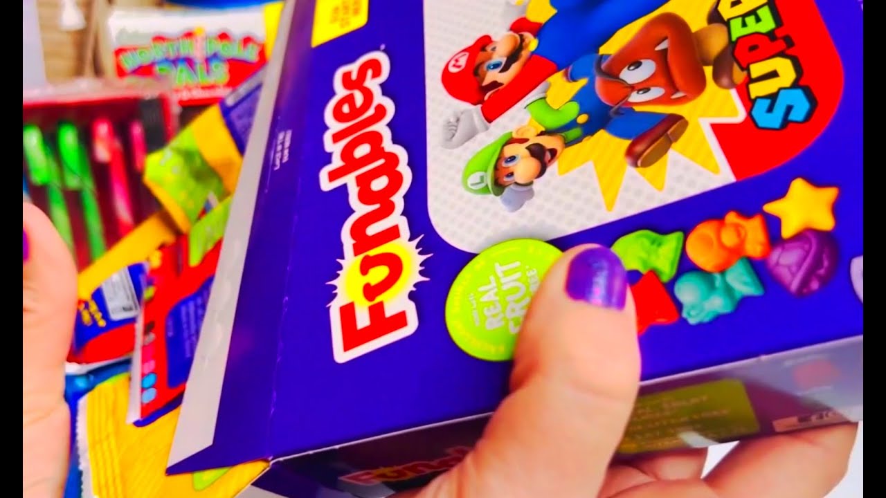 NEW 101 Snack Opening Yummy Super Mario Funables Gummies - YouTube