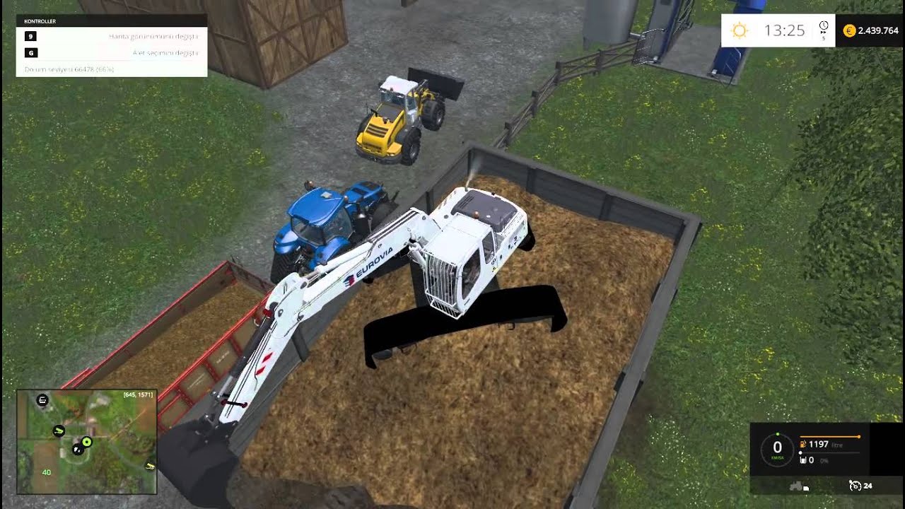 Farming Simulator 2015 Liebherr 900C Eurovia Excavator Mod - YouTube