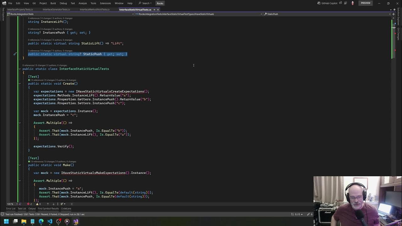 Random.Code() - Fixing a Bug in Rocks With Static Members on Interfaces - YouTube