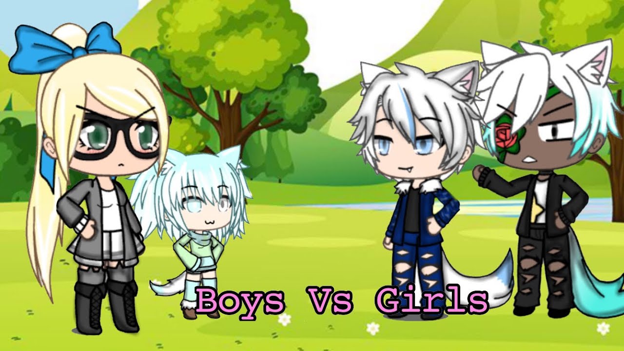 Boys Vs Girl Singing Competition||Gacha Life Skit||Collab With Pokkī ...