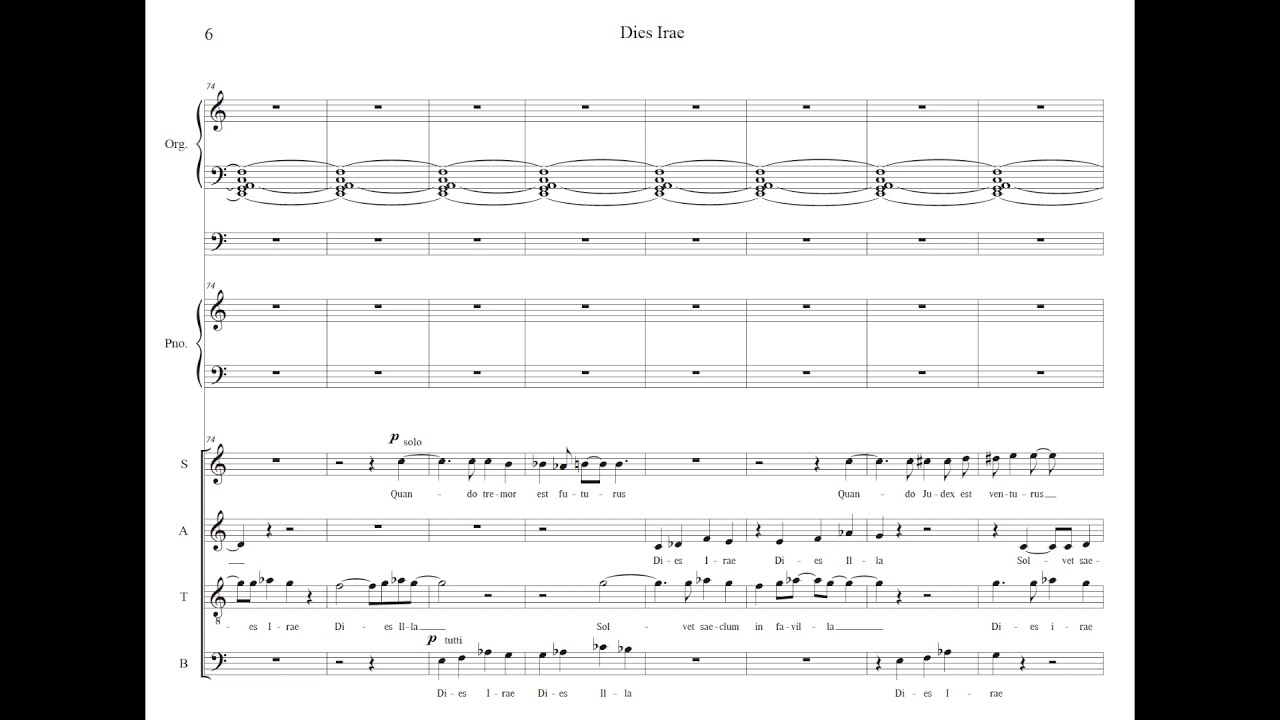 Dies Irae (score-video) - YouTube