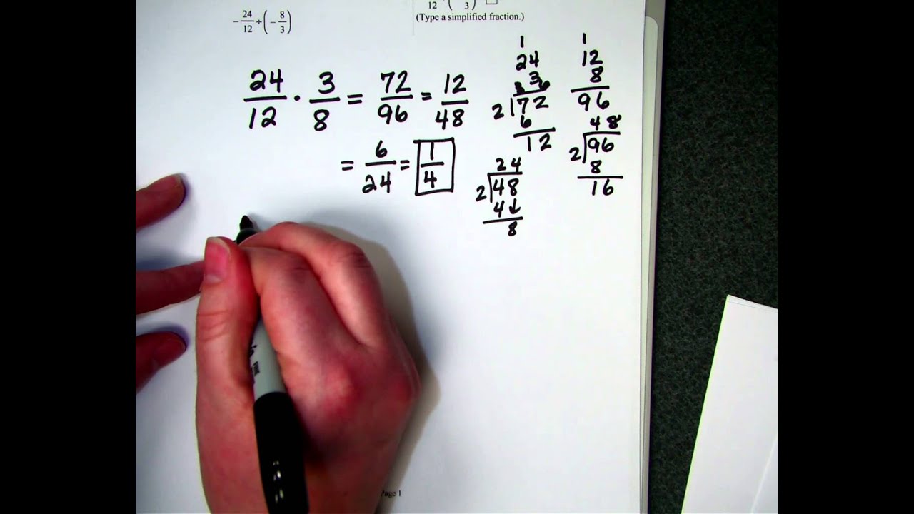 PA 4 3 Dividing Signed Fractions YouTube PA 4 3 Dividing Signed Fractions YouTube
