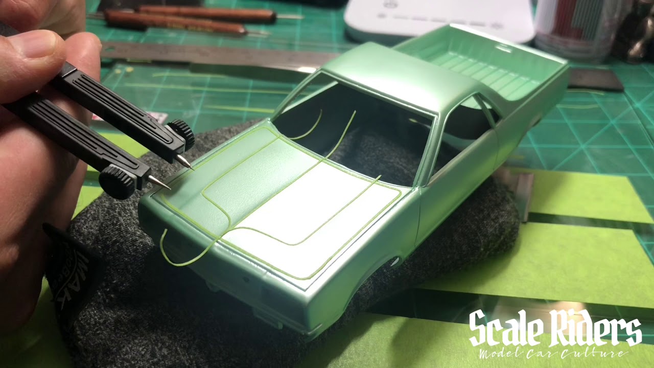Lowrider Tape Pattern Design | El Camino Custom Paint (Part 2) - YouTube