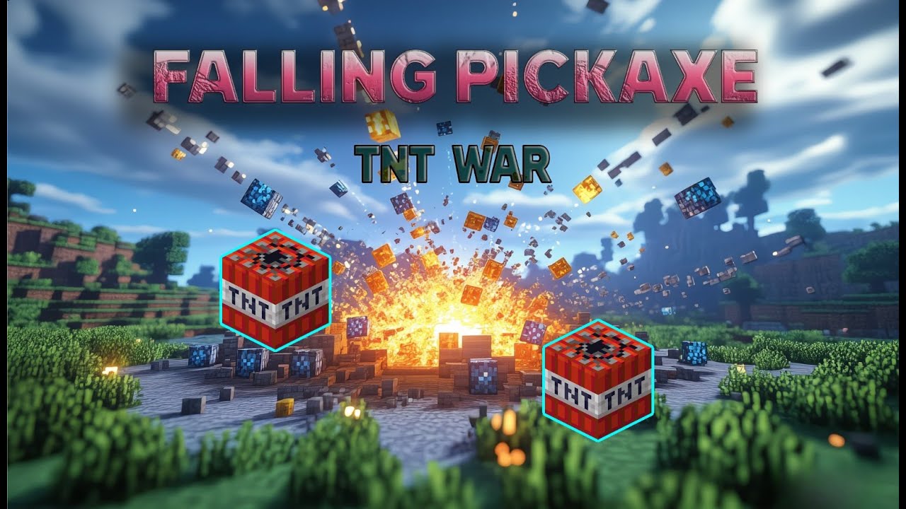 FALLING PICKAXE MINECRAFT EXTREME CHAT CONTROL #minecraftlive # ...
