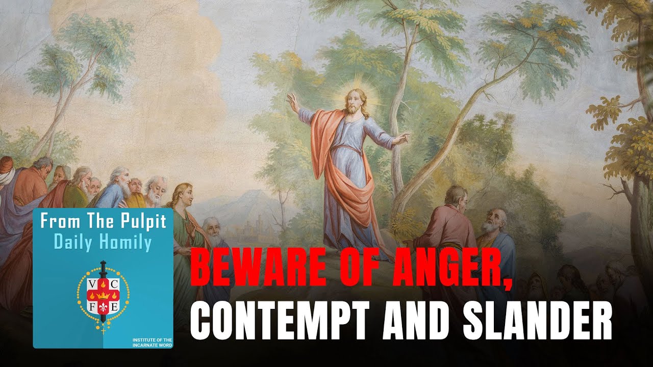 Daily IVE Homilies, March 14, 2025 - Beware of Anger, Contempt and ...