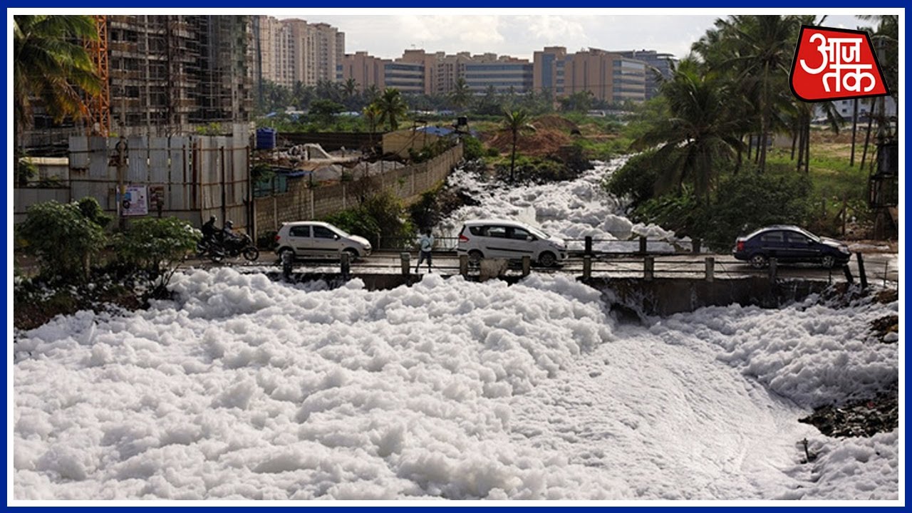 Bangalore's Varthur Lake Spills Toxic Froth Again, Troubles Commuters ...