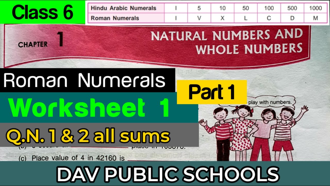 DAV Class 6 Maths Chapter 1 Worksheet 1 Q N 1 2 All Sums YouTube dav-class-6-maths-chapter-1-worksheet-1-q-n-1-2-all-sums-youtube