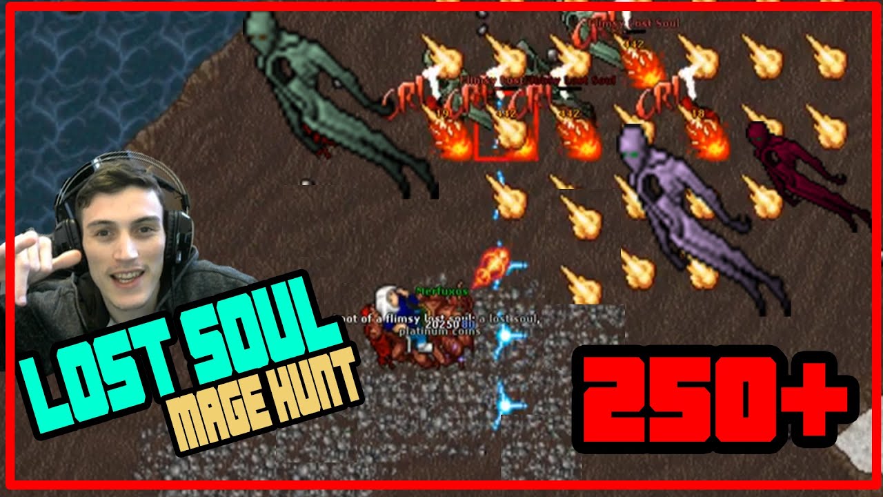 TIBIA HUNT MAGE 250+ - Lost Soul - TALDOEDRAO - YouTube