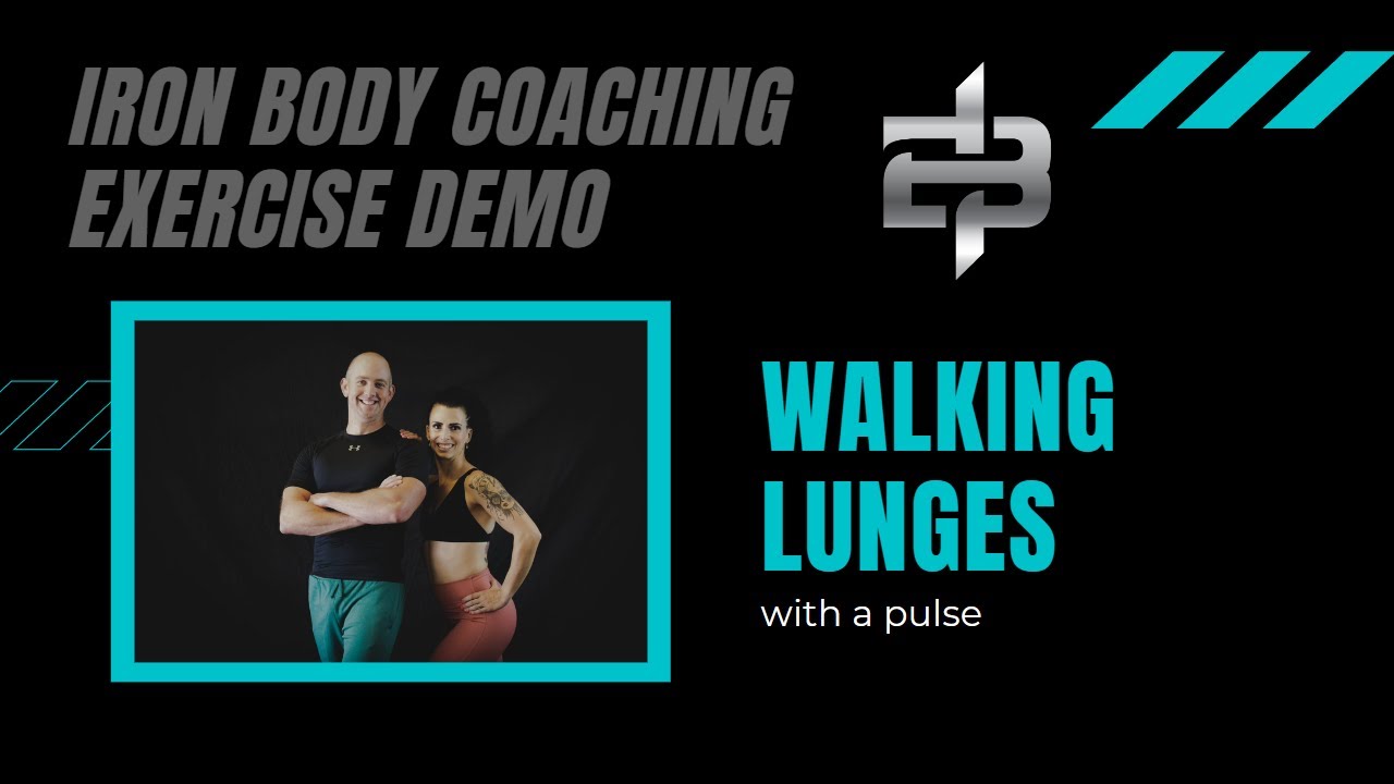 Walking Lunges with a Pulse - YouTube