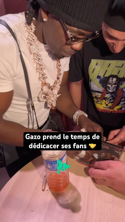 Gazo prend le temps de dédicacer tous ses fans 🤝 - YouTube