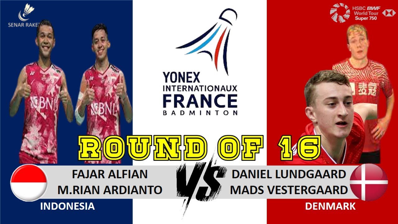 Fajar Alfian/M.Rian Ardianto (INA) VS Daniel Lundgaard/Mads Vestergaard ...