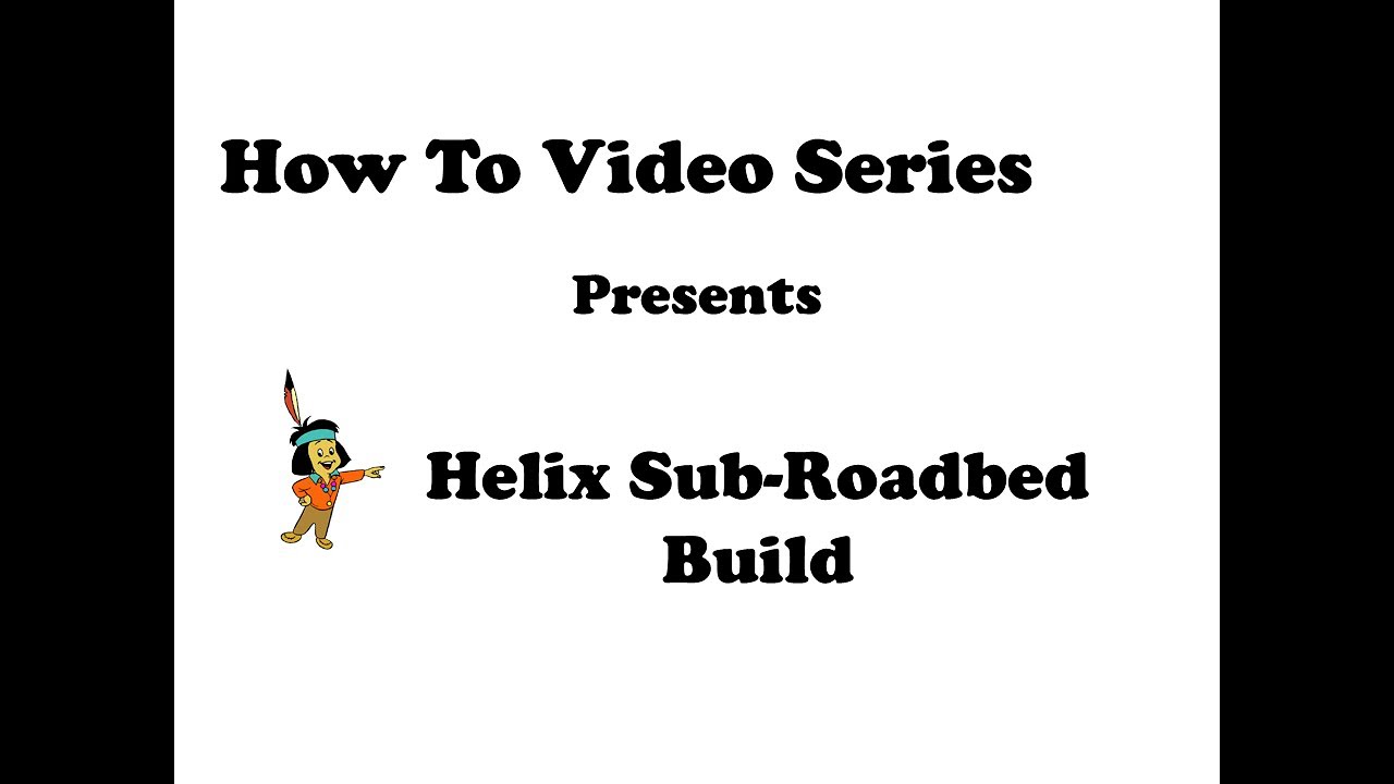 Helix Sub Roadbed build using an Router - YouTube