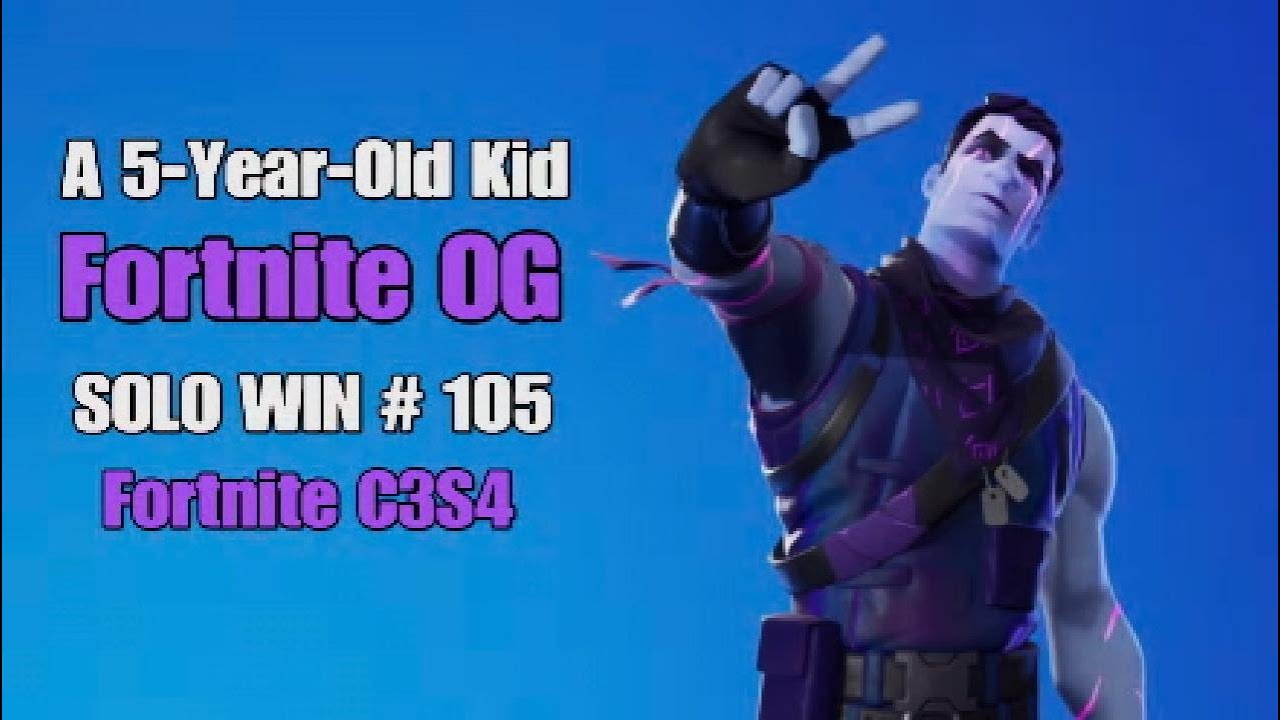 Kid Fortnite OG Summons Dark Jonesy To Secure Solo Win # 105 ...