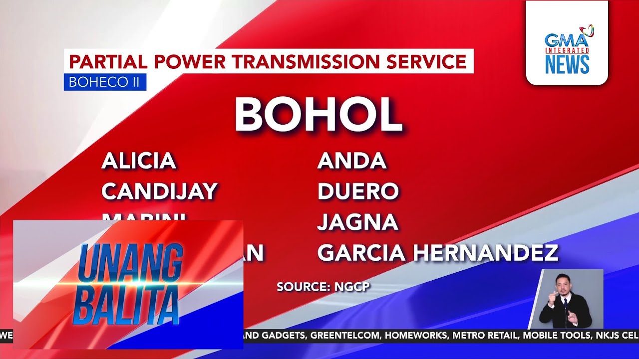 Partial power transmission service (BOHECO II) | Unang Hirit - YouTube